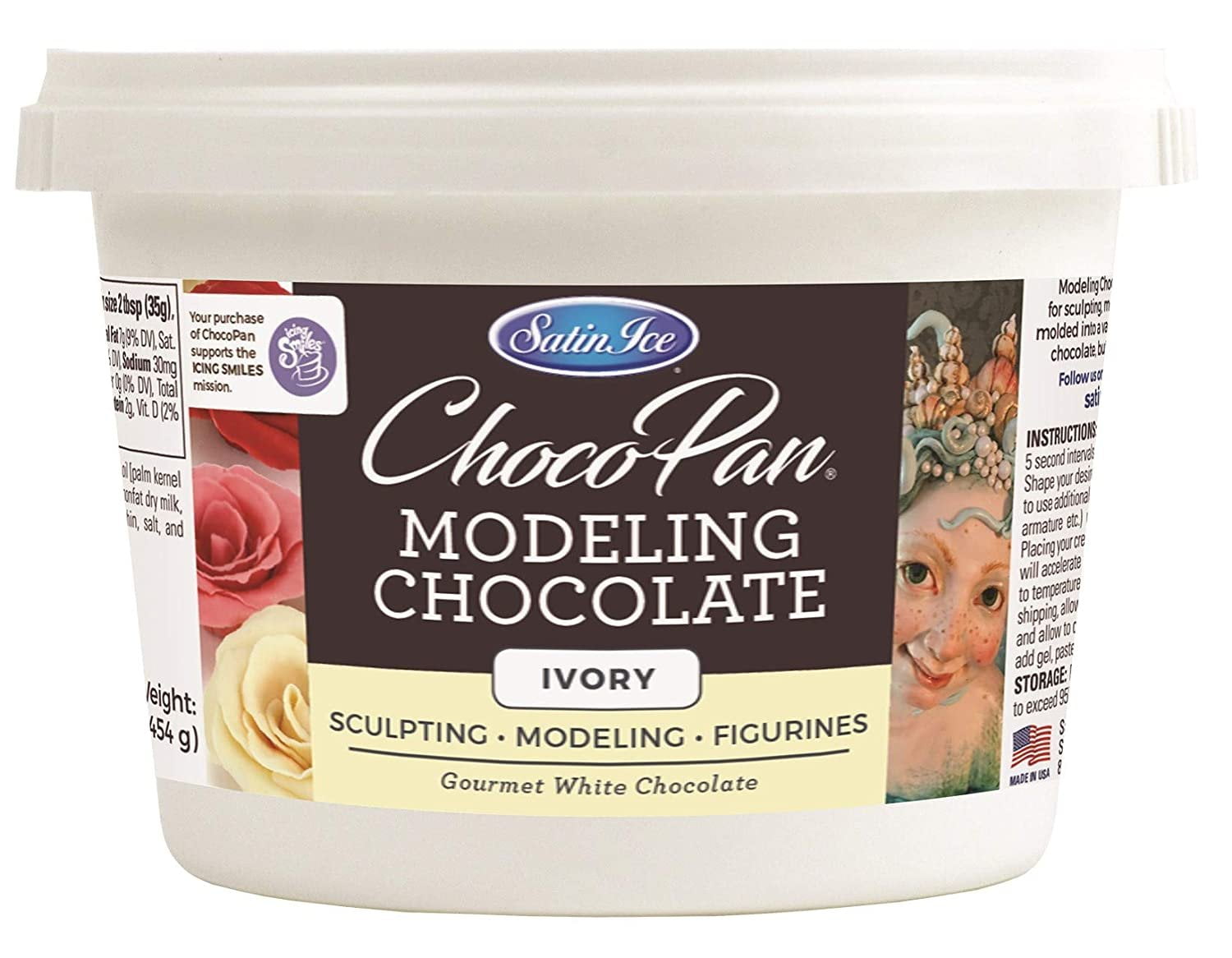 Satin Ice ChocoPan Ivory Modeling Chocolate, 1 Pound - Walmart.com