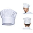 Chef Apron Hat Set Adjustable Apron with Butcher Hat Baker Costume for ...