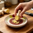 AFACUHX 1PC Ceramic Garlic and Grater Plate with Silicone Brush Easy to ...