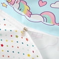 Aikeke Cute Rainbow Unicorn Duvet Cover Queen, Stars Love Heart Print ...