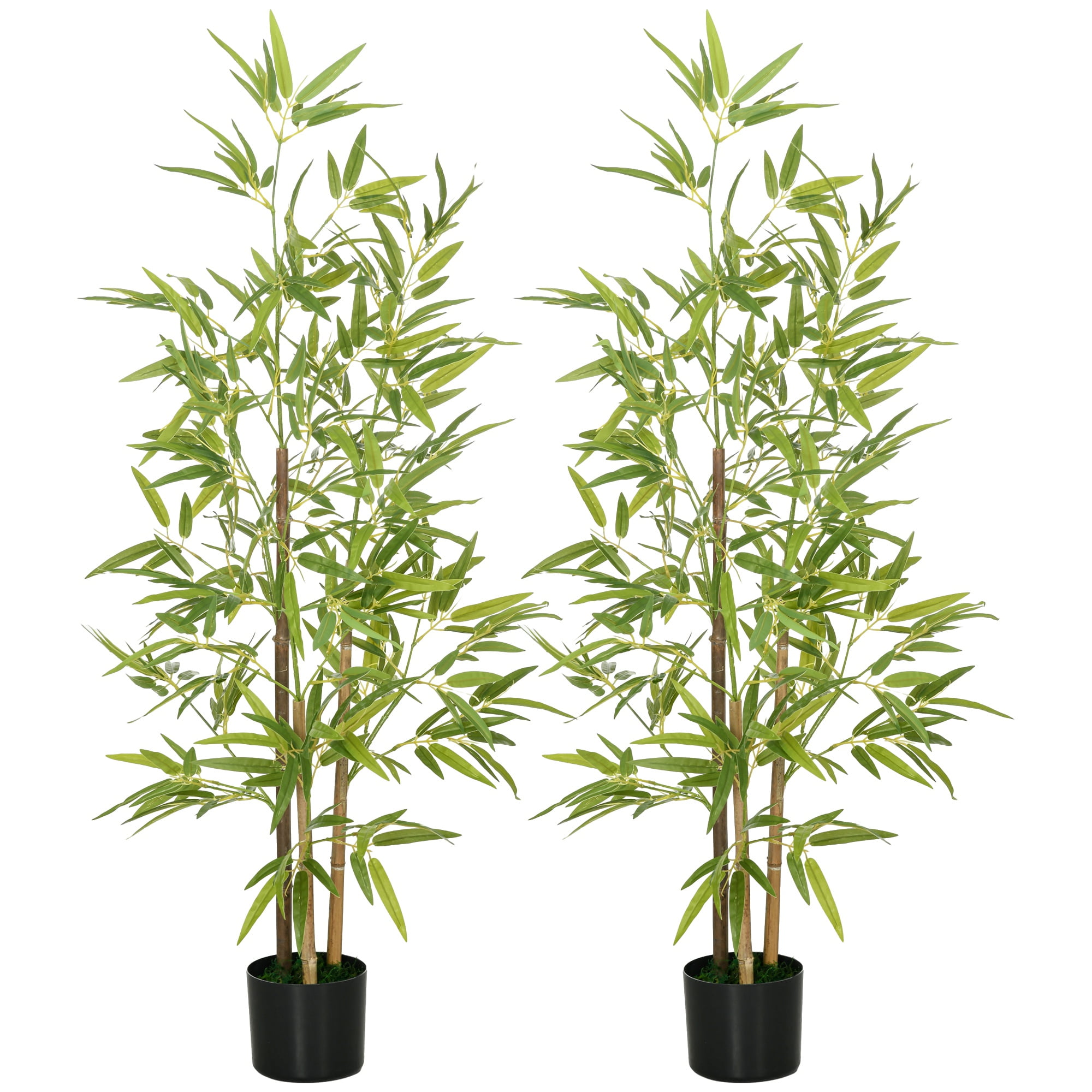 Click here for Homcom 2 Piece 4ft Artificial Tree Bamboo For Indo... prices