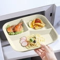 Eespoir 10 Inch Control Divided Plates, 3-Compartment Foodplate, Light ...