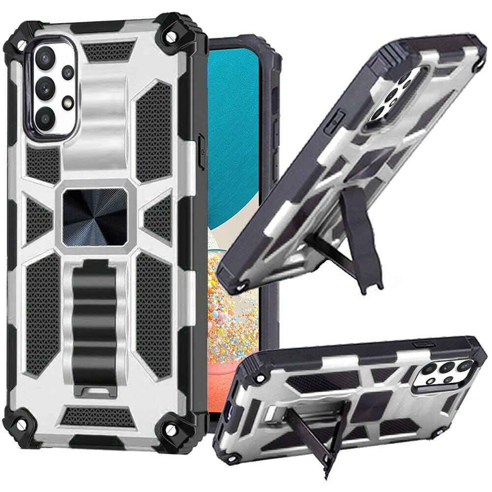 Kaleidio Case For Samsung Galaxy A53 5G [Tactical Hybrid] Rugged Shockproof [Kickstand] Magnetic ...