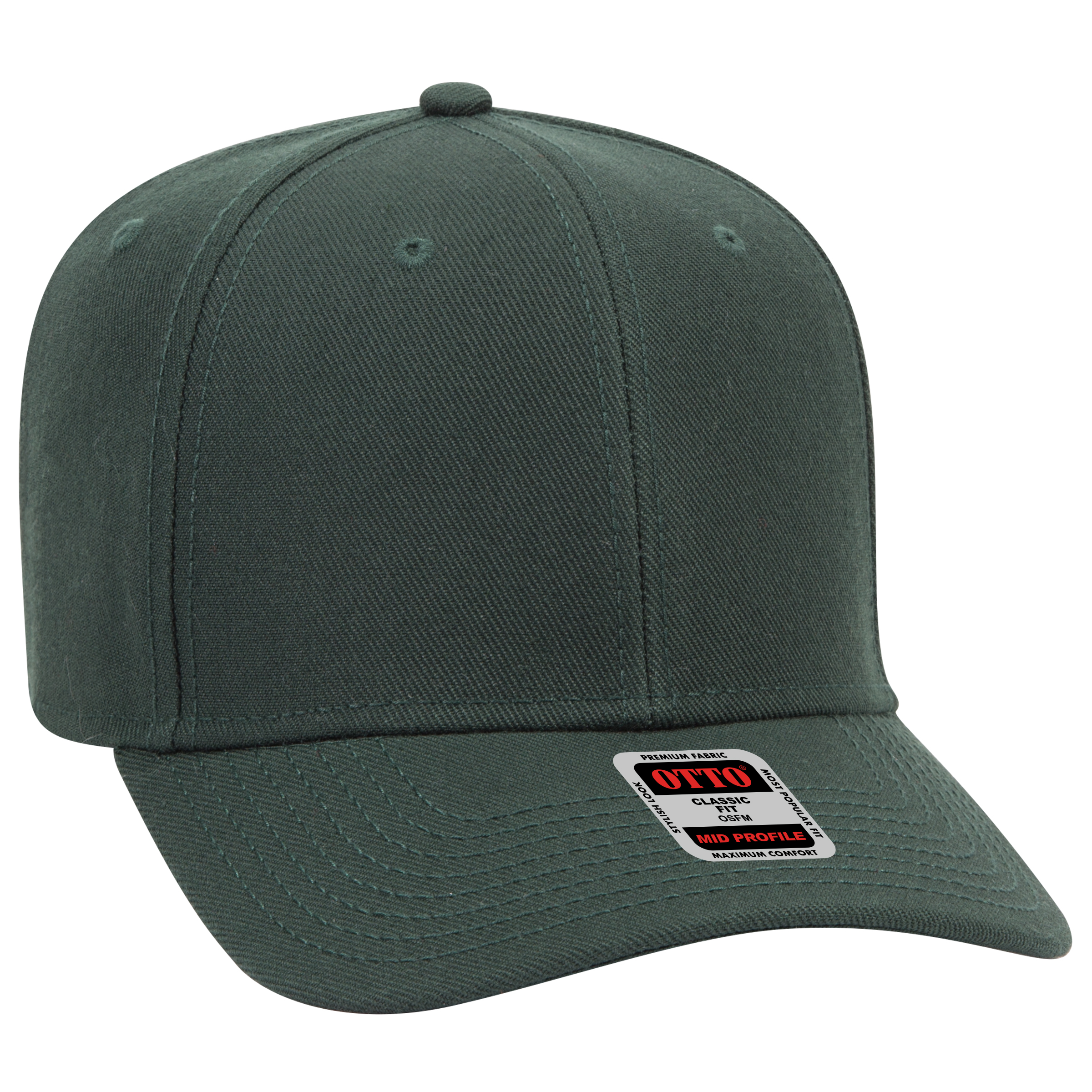 OTTO CAP 6 Panel Mid Profile Baseball Cap - Walmart.com