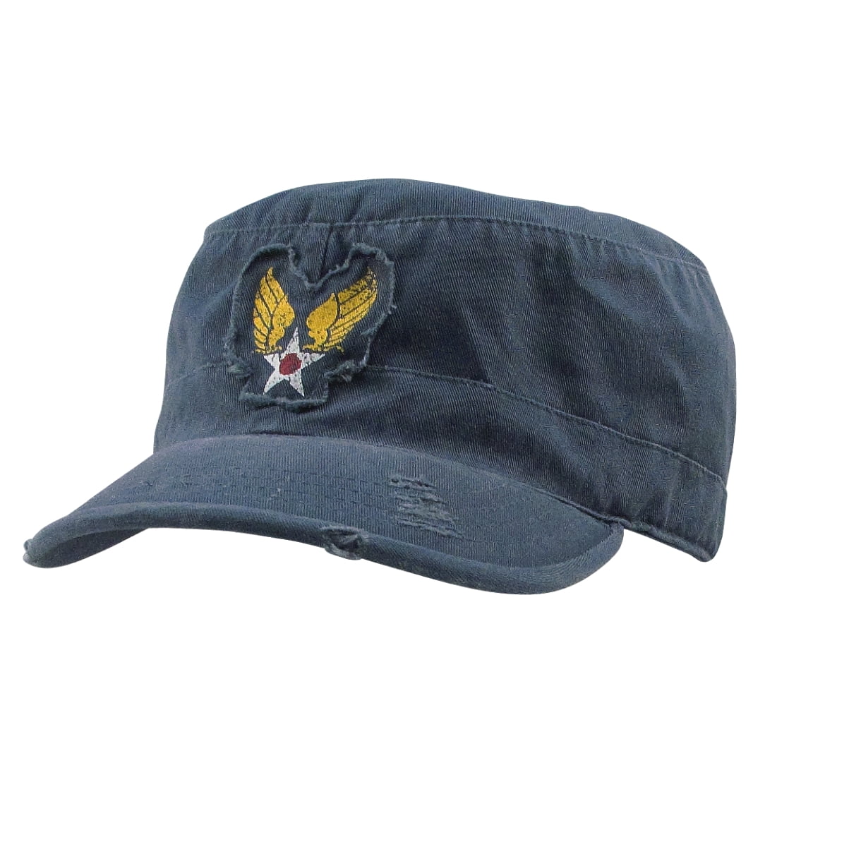 New, Vintage Repro Blue Military Printed Fatigue Cap - Walmart.com