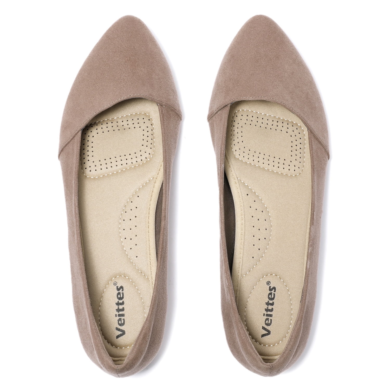 Ataiwee Women's Wide Width Flat Shoes, Casual Pointed Classy Soft ...