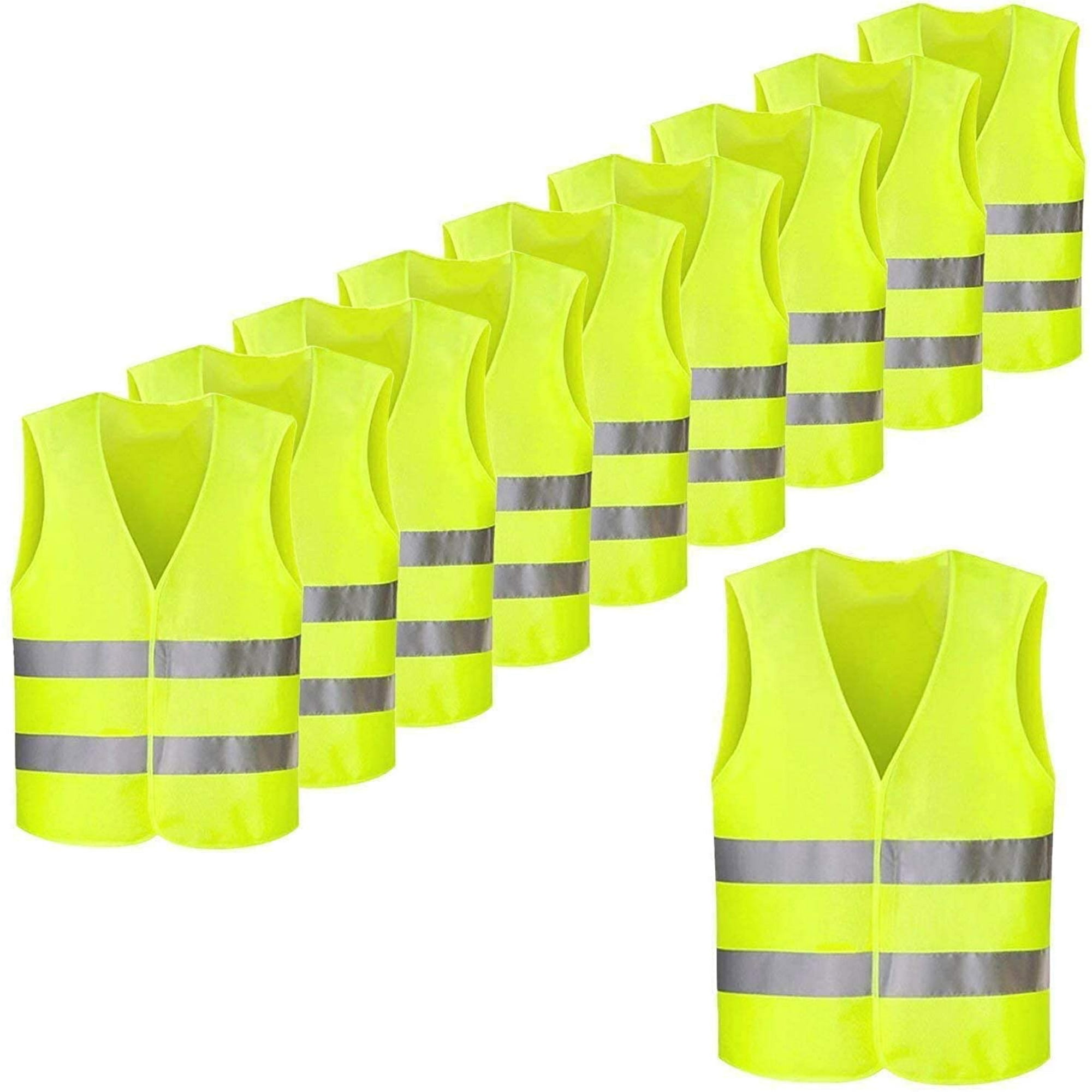 Click here for Jiaia 10 Pack Bright Construction Vests Yellow Saf... prices