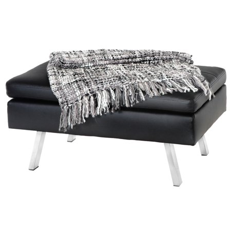 ViscoLogic Megan Leatherette Sectional Futon Sofa Bed, Armless Chair ...