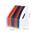 Accordian 12 Pockets Expandable File Organizer, A4 Letter Size Document ...