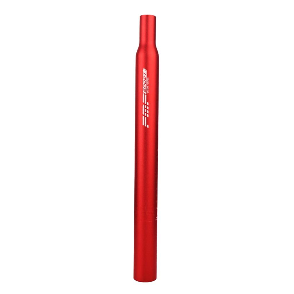 Lightweight Straight Seat Post Extender Bike Seatpost - Red 27.2x350 ...