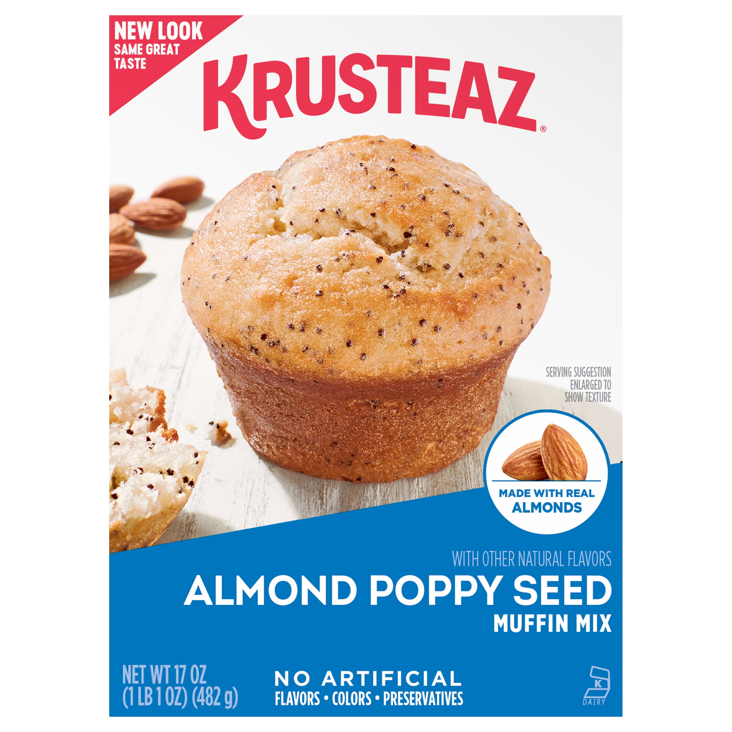 Krusteaz Almond Poppy Seed Muffin Mix, 17 oz, (6-Pack) - Walmart.com