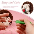 AOOOWER 2 Sets DIY Crochet Craft Kits Crochet Hedgehog with Crochet ...