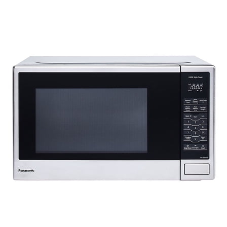 Panasonic 0.8 Cu Ft. Compact Stainless Steel Inverter Microwave Oven ...