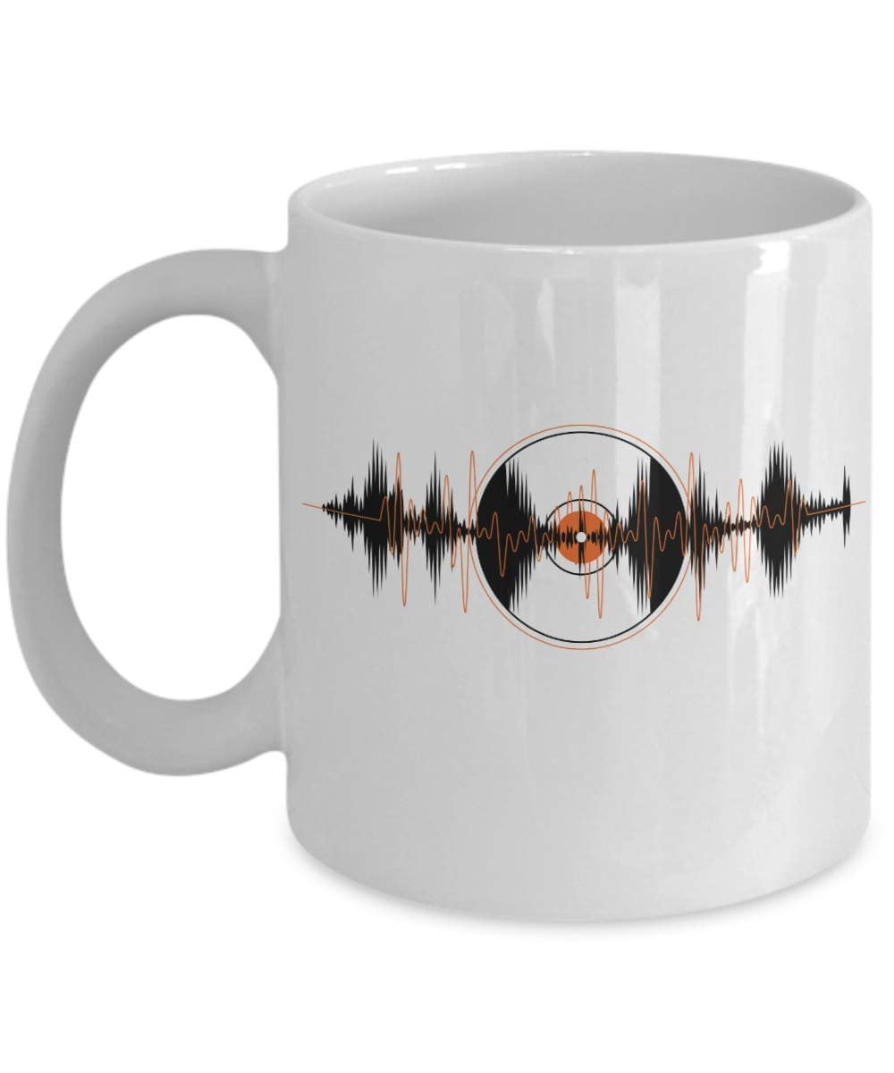 DJ Music Beats Sound Waves Art Design Coffee & Tea Gift Mug Cup ...