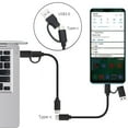 2 in 1 USB C Cable USB3.0 C to Type-C Cable USB-A/C to C 10Gbps Data ...