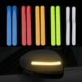 2PCS Car Sticker Set Rearview Exterior for Tape Reflective Strip Anti ...