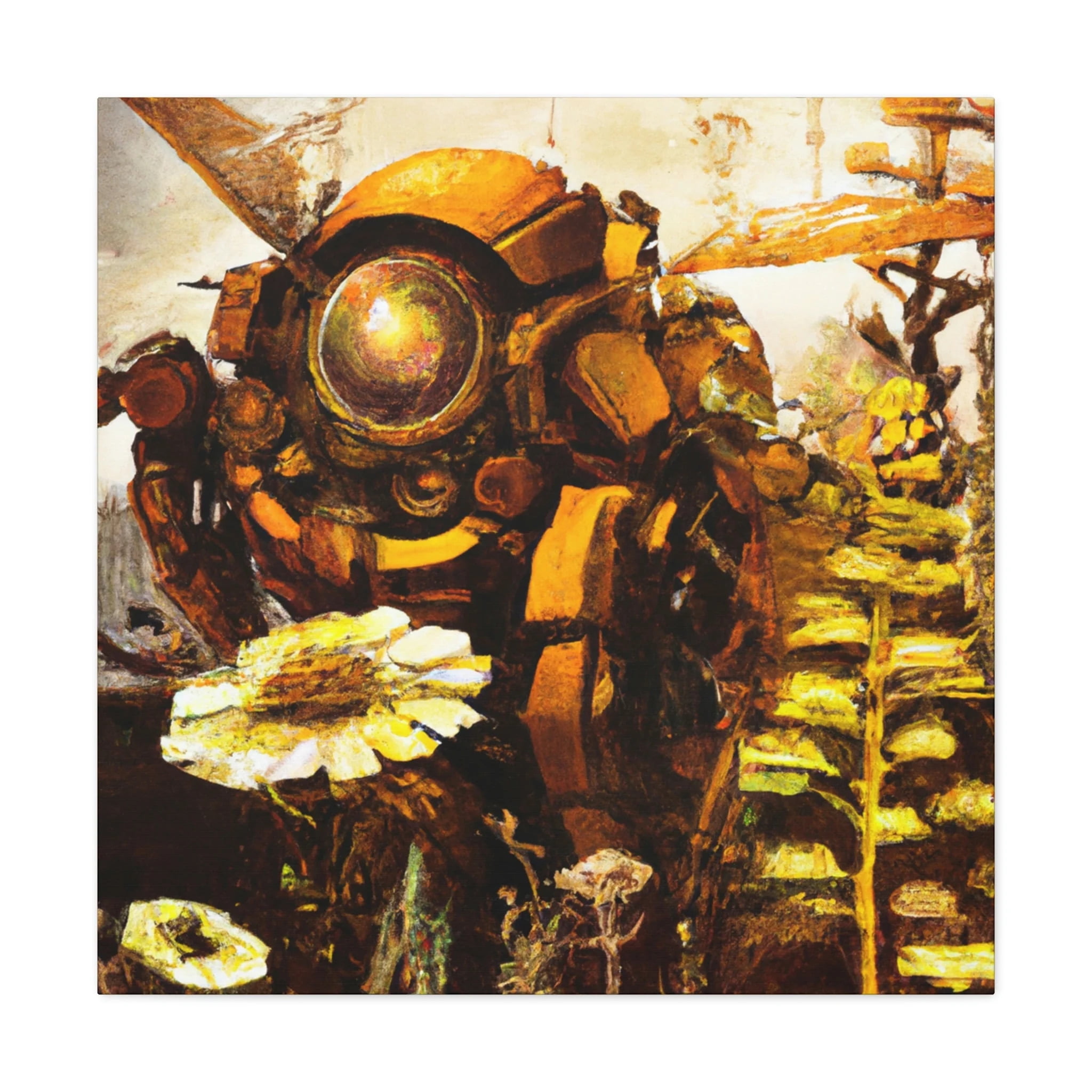 Bumblebee in Steampunk. - Canvas - Walmart.com