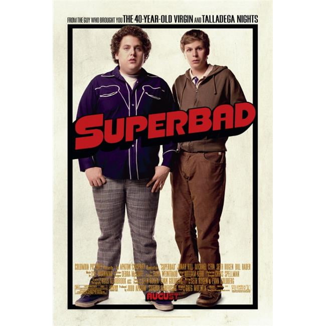 Pop Culture Graphics MOVGI3058 Superbad Movie Poster Print, 27 x 40 ...