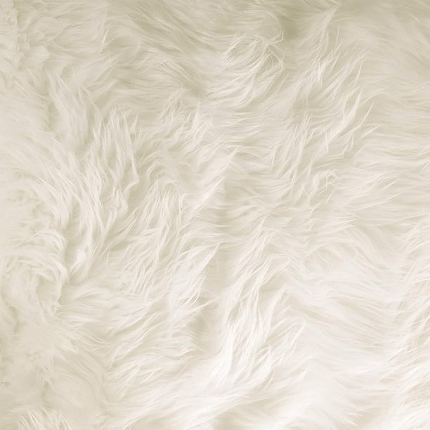 FabricLA Shaggy Faux Fur Fabric - 10" X 10" Inches Pre Cut - Use Fake ...