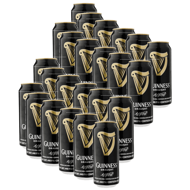 24 Pack Cerveza Guinness Draught Lata 440ml C/u Guinness Stout | Walmart en línea