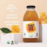 Just Ice Tea, Organic Iced Tea, 16 Fl Oz Glass Bottles, Pack of 12 ...