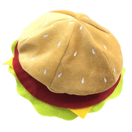 Halloween Hamburger Fancy Hat Cheeseburger Shaped Fast Food Hat ...