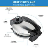 Roti Maker Machine, Stainless Steel Non-Stick Electric Tortilla Maker ...