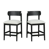 Beautiful Drew Counter-Height Stools by Drew Barrymore, Rich Black ...