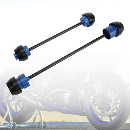 Blue CNC Front Rear Axle Fork Wheel Slider For Yamaha Yzf-R7 2021-2023 ...