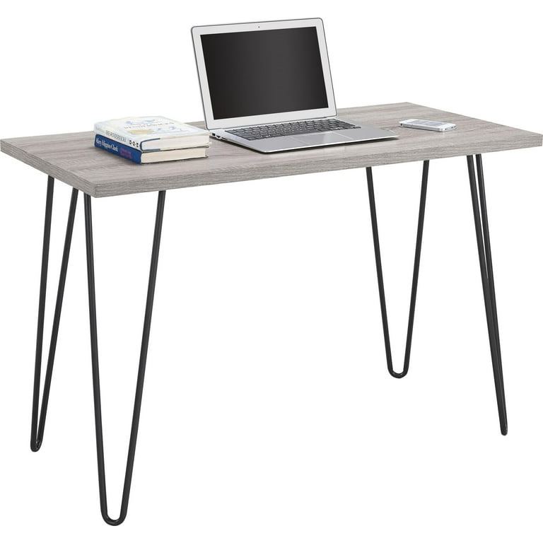 Mainstays Retro Computer Desk Distressed Gray Oak