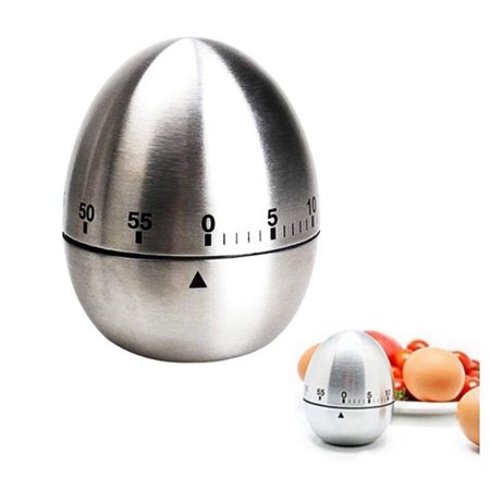 Silver kitchen timer 10 x 10 x 10 cm (battery not included) | Walmart ...
