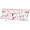 Mofii Sweet Keyboard Mouse Combo, Colored Cute Keyboard,2.4G Wireless ...