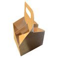 4 Cup Carrier - Eco Friendly Heavy Duty Kraft Corrugate Paperboard ...