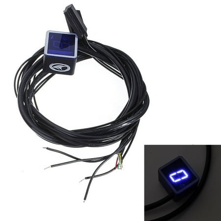 Motorcycle Digital Gear Indicator Blue Red LED Display w/ Shift Level ...