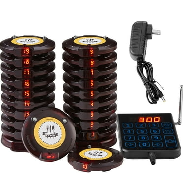 KFFKFF Diner Paging System, 400m Wireless Distance Queue Alert, Patron ...