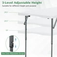 Aimee Lii 3-Level Height Adjustable Folding Table, Camp Tables PorTable ...
