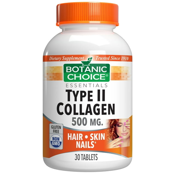 Botanic Choice Type II Collagen Tablets 500 mg. Beauty Dietary ...