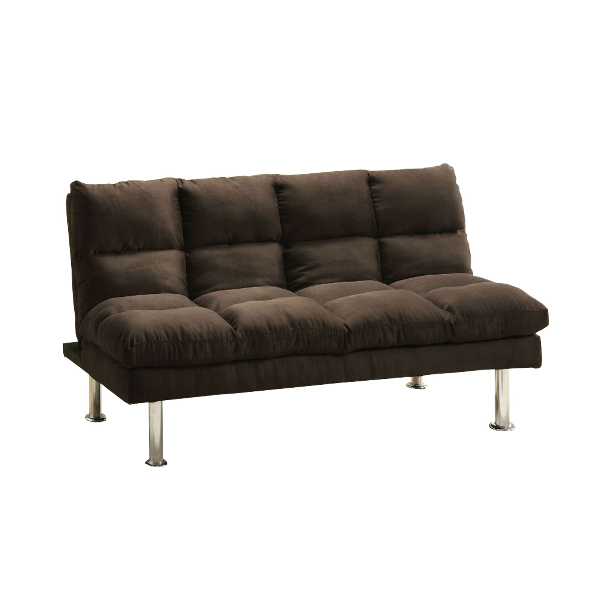 Saratoga Contemporary Saratoga Micro Fiber Sofa Futon, Expresso ...