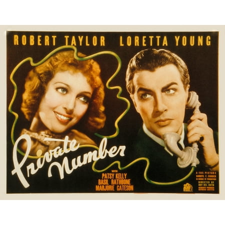 Private Number Loretta Young Robert Taylor 1936 (C) 20Th Century Fox Tm ...
