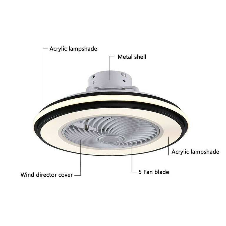 Milo Acrylic Ceiling Fan | Shelly Lighting