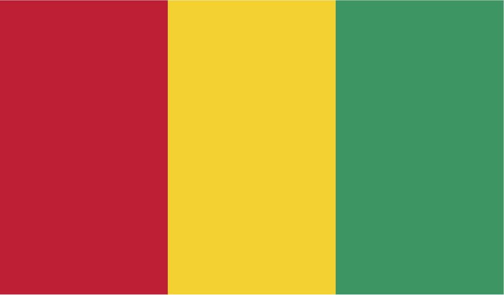 2-Pack Guinea Flag Decal Sticker | 5-Inches By 3-Inches | Laminated ...