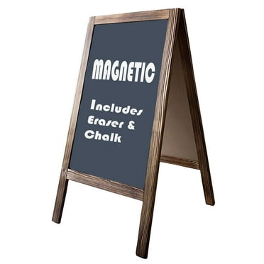 Costway 40'' Large Outdoor Chalkboard Sign: Tall Standing Double-Sided ...