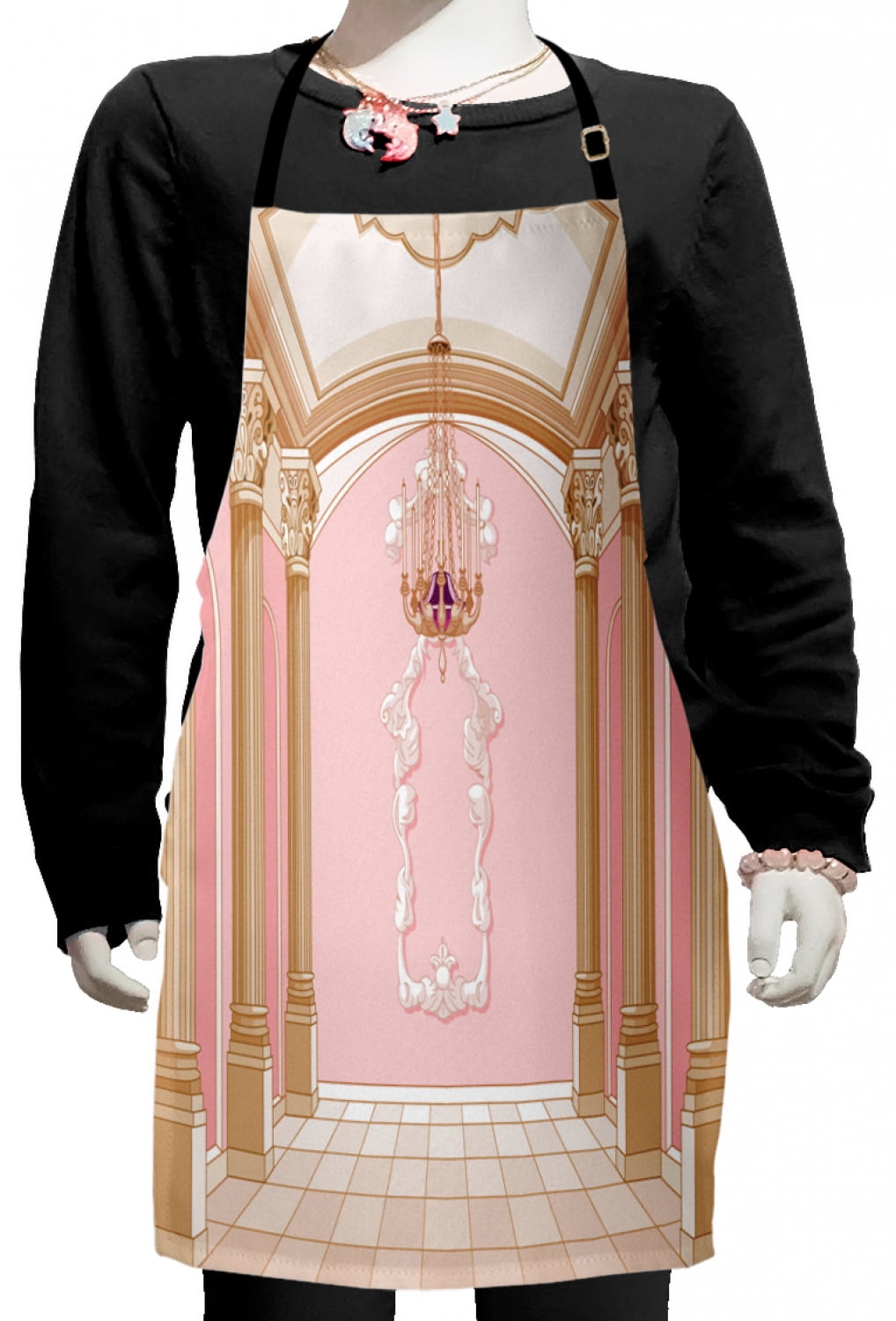 Princess Kids Apron, Interior of the Ballroom Magic Castle Chandelier ...