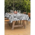 54x80 Inch Outdoor Tablecloth with Umbrella Hole Zipper Rectangle ...
