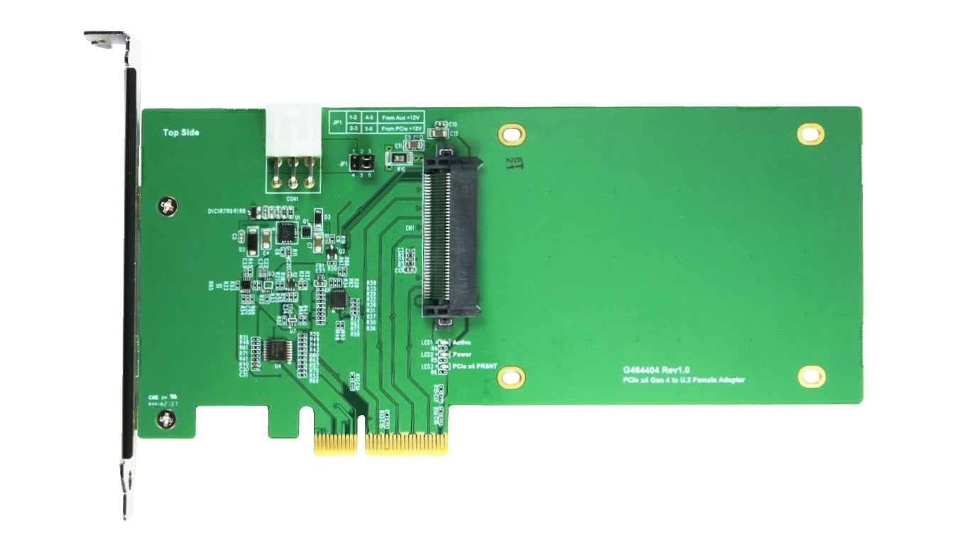 PCIe x4 to U.2 SFF-8639 NVME SSD Adapter AIC - Walmart.com