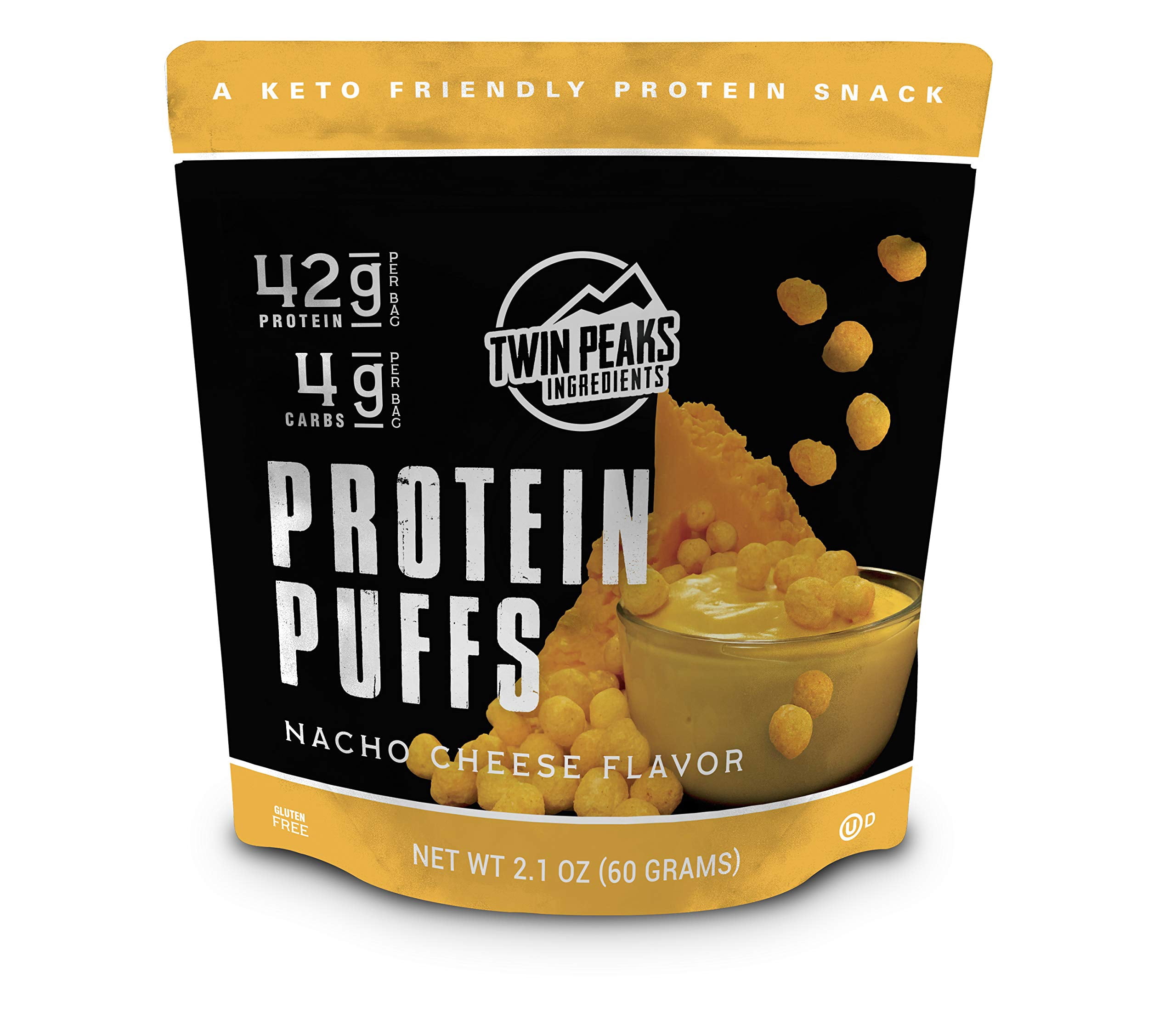 Twin Peaks Low Carb, Keto Friendly Protein Puffs, Nacho Cheese 2 ...