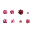 80PCS Multi-Color DIY Artificial Roses Craft Floral Set for Hair ...