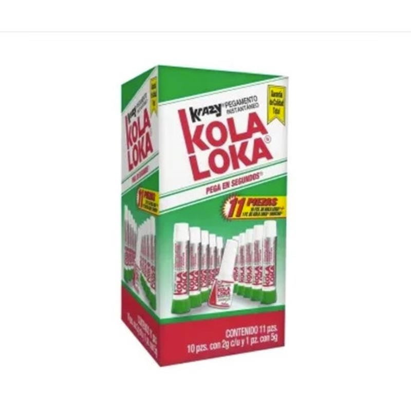 Pegamento Kola Loka® Caja Con 10 Piezas Kola Loka Gotero | Bodega Aurrera en línea