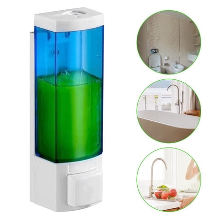 Single Head Liquid Soap Dispenser Hotel Use Wall Mount Manual Shampoo ...