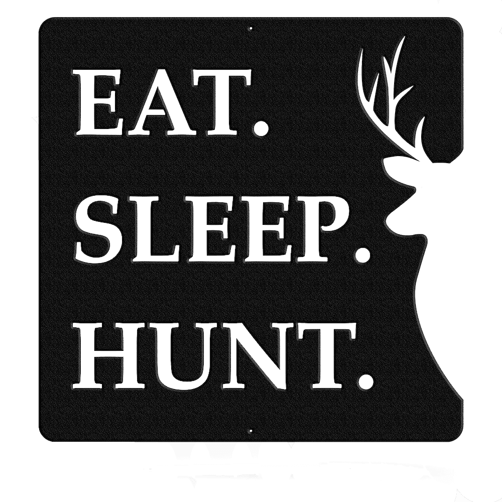 Eat Sleep Hunt - Metal Wall Art - Walmart.com